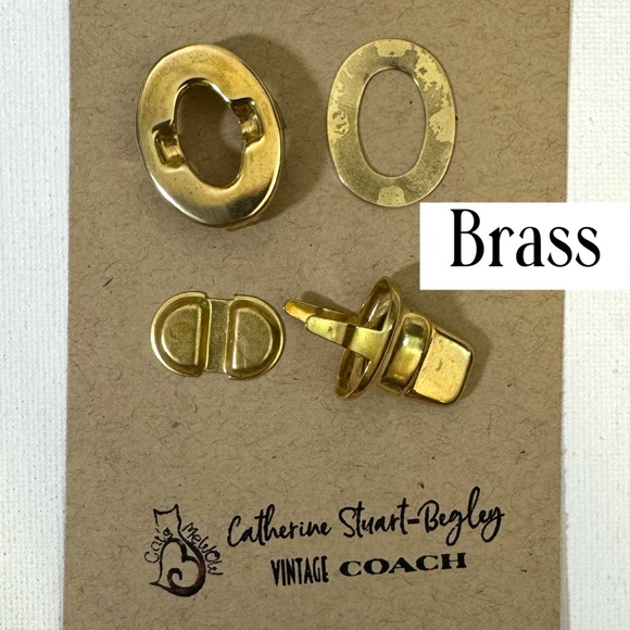 Coach | Bags | Authentic Vintage Coach Brass Turnlock Replacement ...